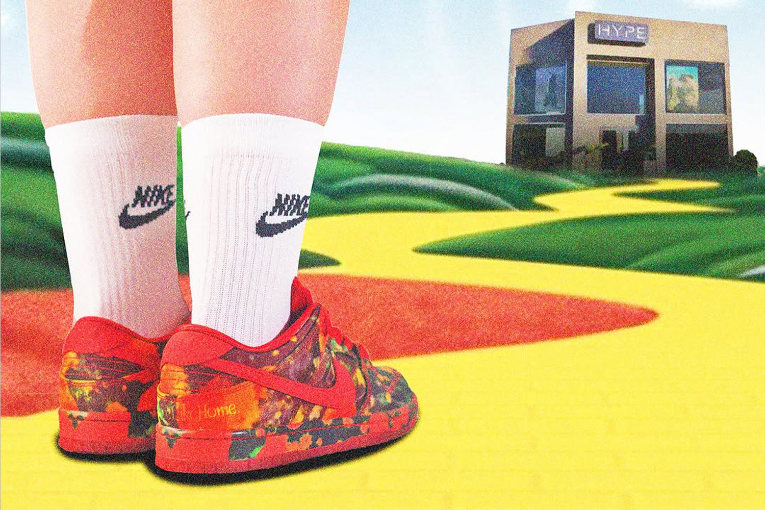 NIKE SB DUNK LOW PRO QS THE WIZARD OF OZ - POPPY FIELD – HYPE