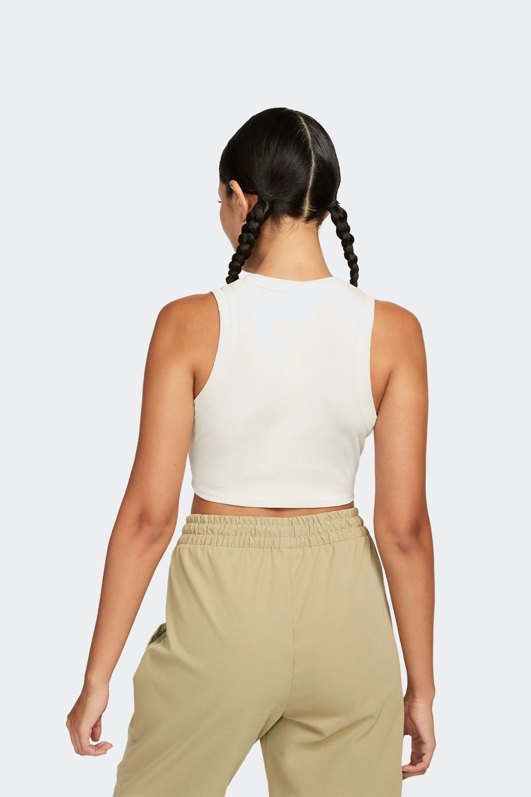 Mujer Nike Essential Rib Crop Beige Ho23 FB8279-104 | HYPE